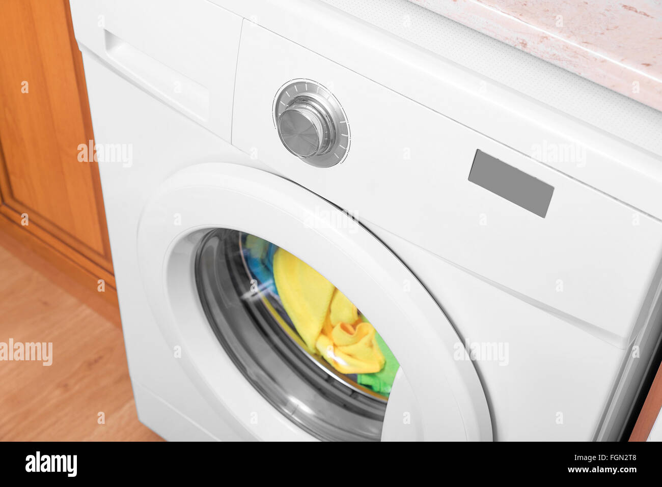 Washing machine view from above Stock Photo - Alamy