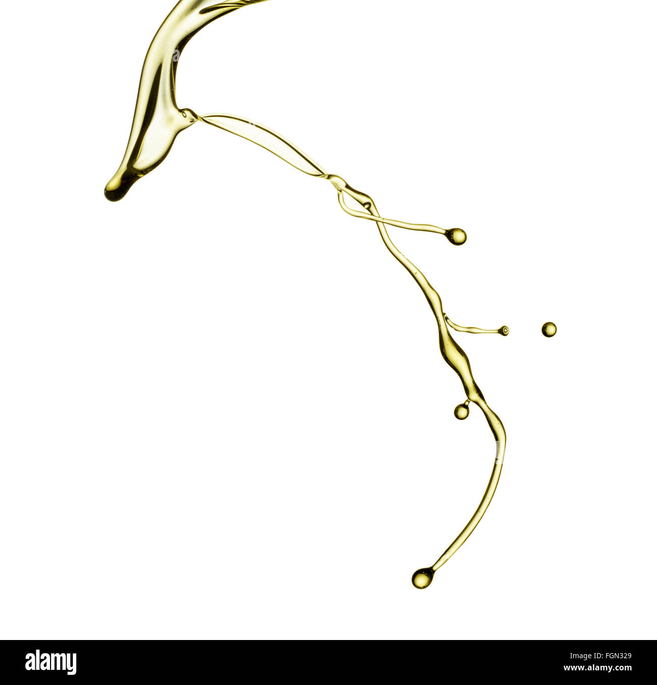 engine oil splashing isolated on white background Stock Photo - Alamy