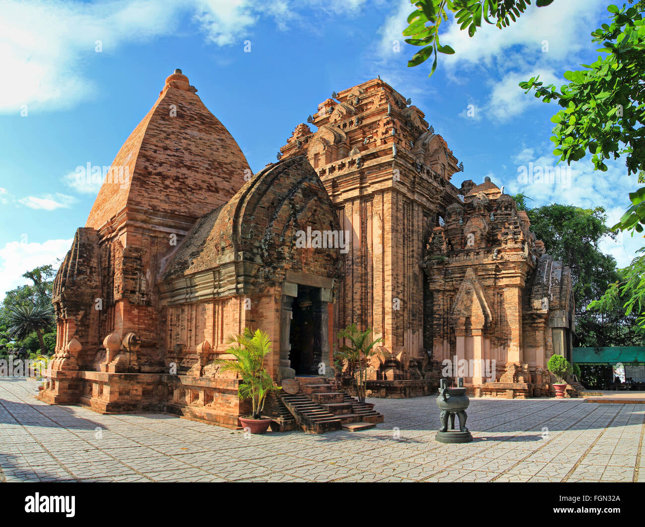 Po Ngar Cham Towers in Nha Trang, Vietnam. Towers were built by the ...