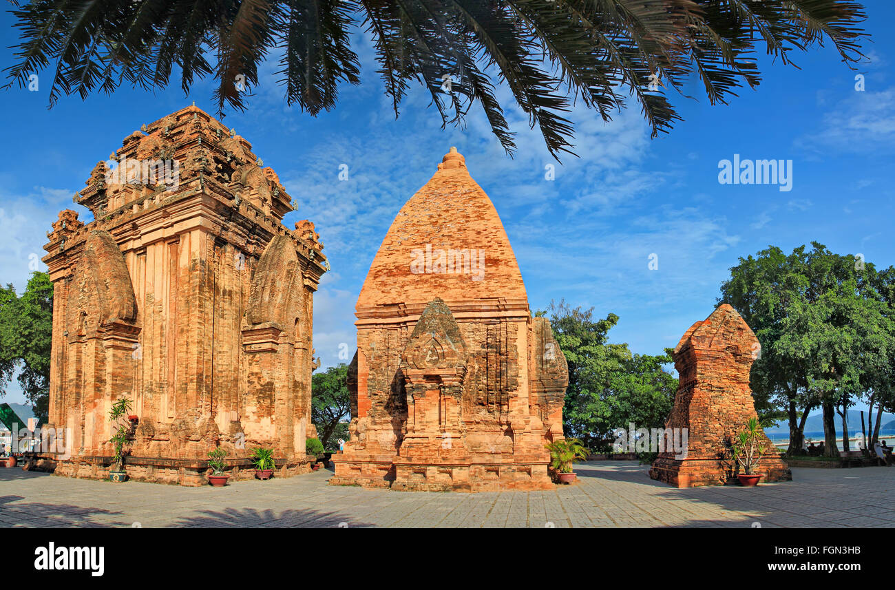 Po Ngar Cham Towers in Nha Trang, Vietnam. Towers were built by the ...