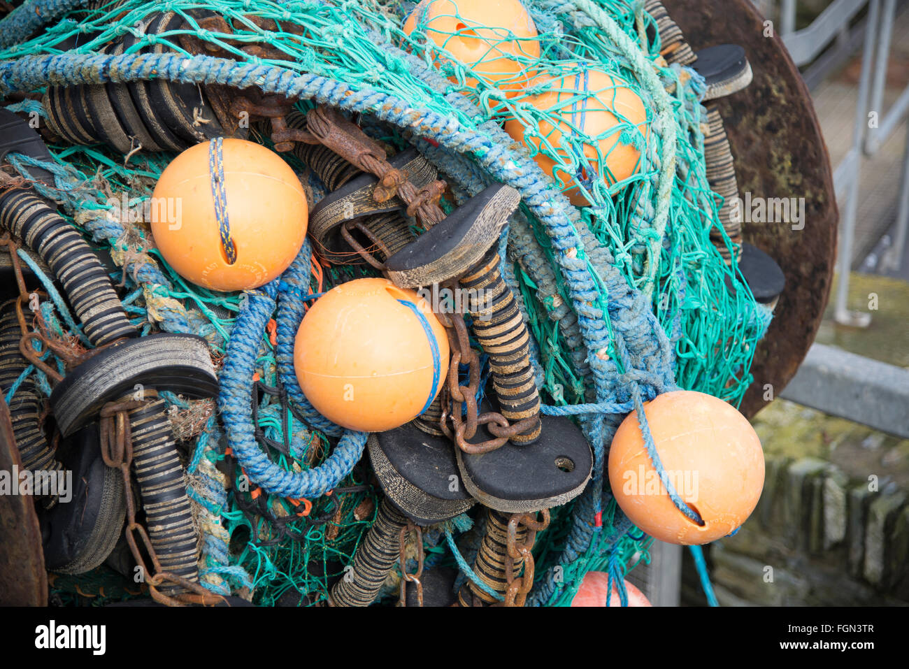 Fish net trawler catch hi-res stock photography and images - Alamy