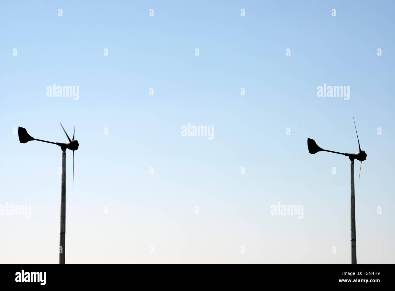 Micro wind turbines Stock Photo - Alamy