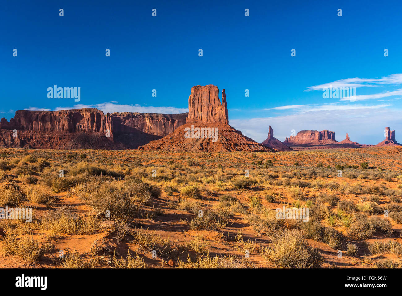 sandstone buttes in a region of the Colorado Plateau in AZ US Stock ...