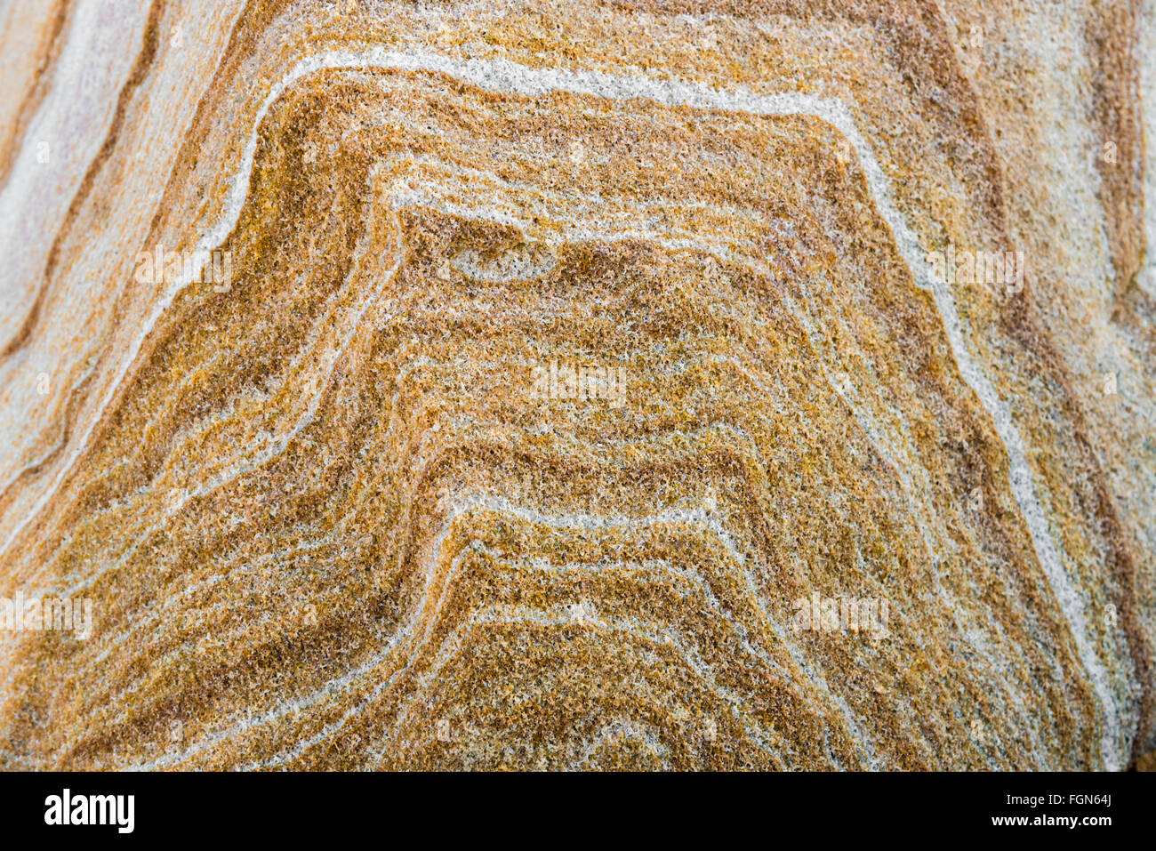Australian rock formation background, sandstone texture with iron ...