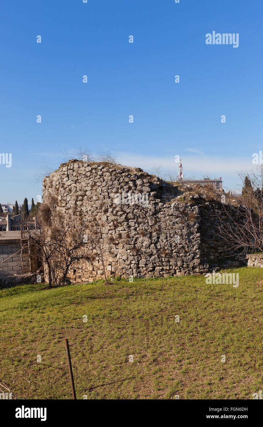 Ruins of Depedogen Fortress (Nemanjin Grad) in Podgorica, Montenegro ...