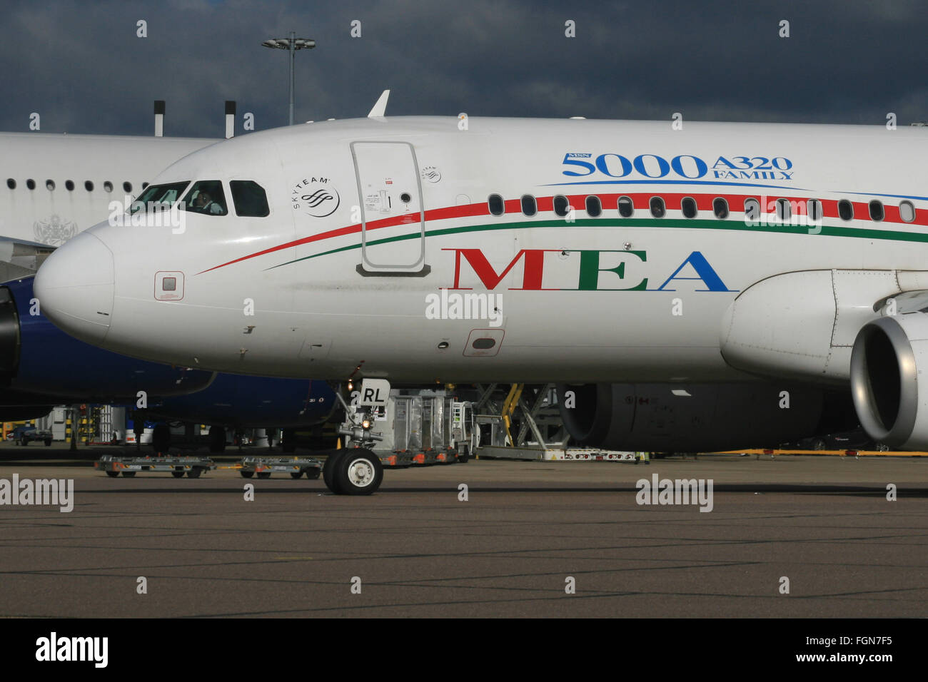 MEA LEBANON A320 5000TH Stock Photo - Alamy