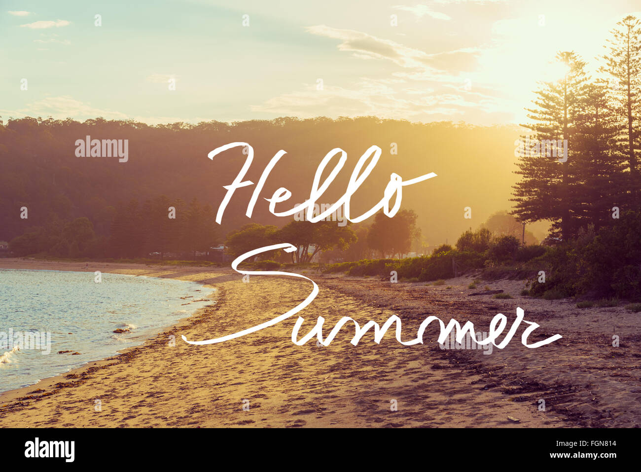 Hello summer hi-res stock photography and images - Alamy