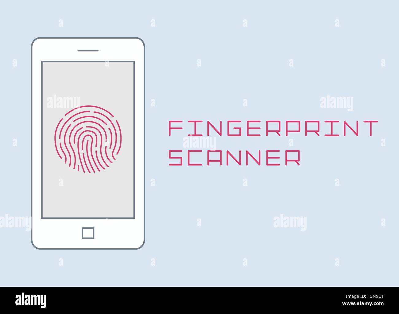 Fingerprint reading Stock Vector Images - Alamy