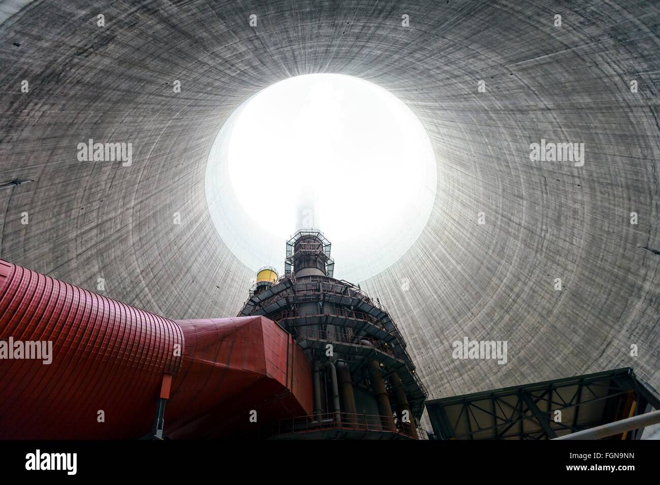 Thermal power plant interior Stock Photo - Alamy