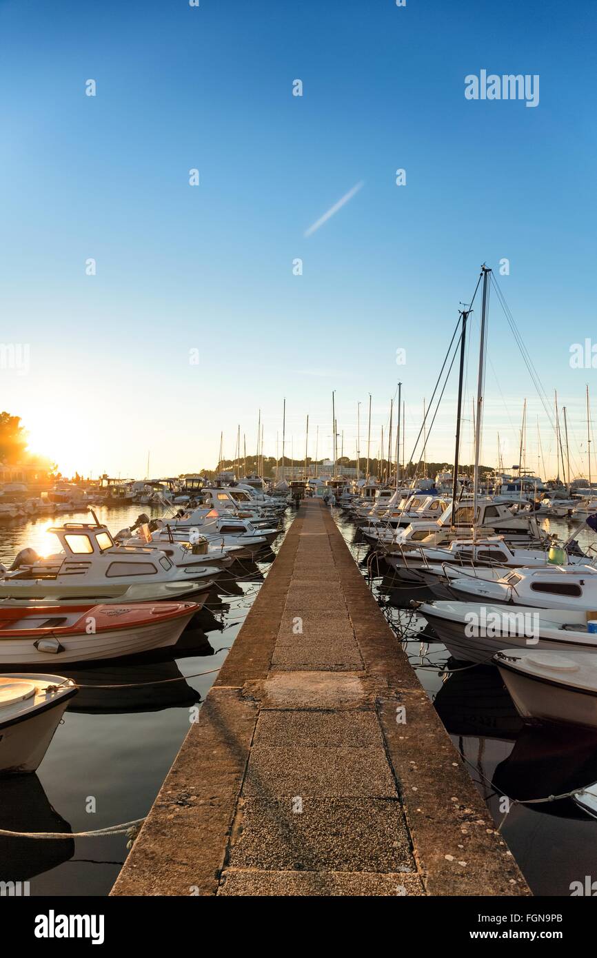 Landscape with boats and sea Stock Photo - Alamy