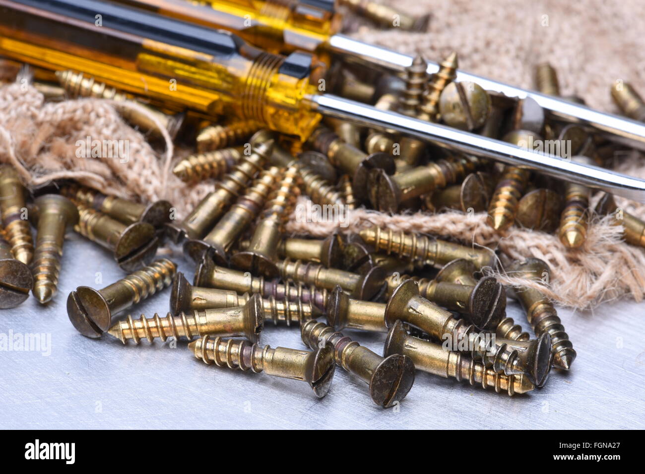 Old screwdrivers hi-res stock photography and images - Alamy