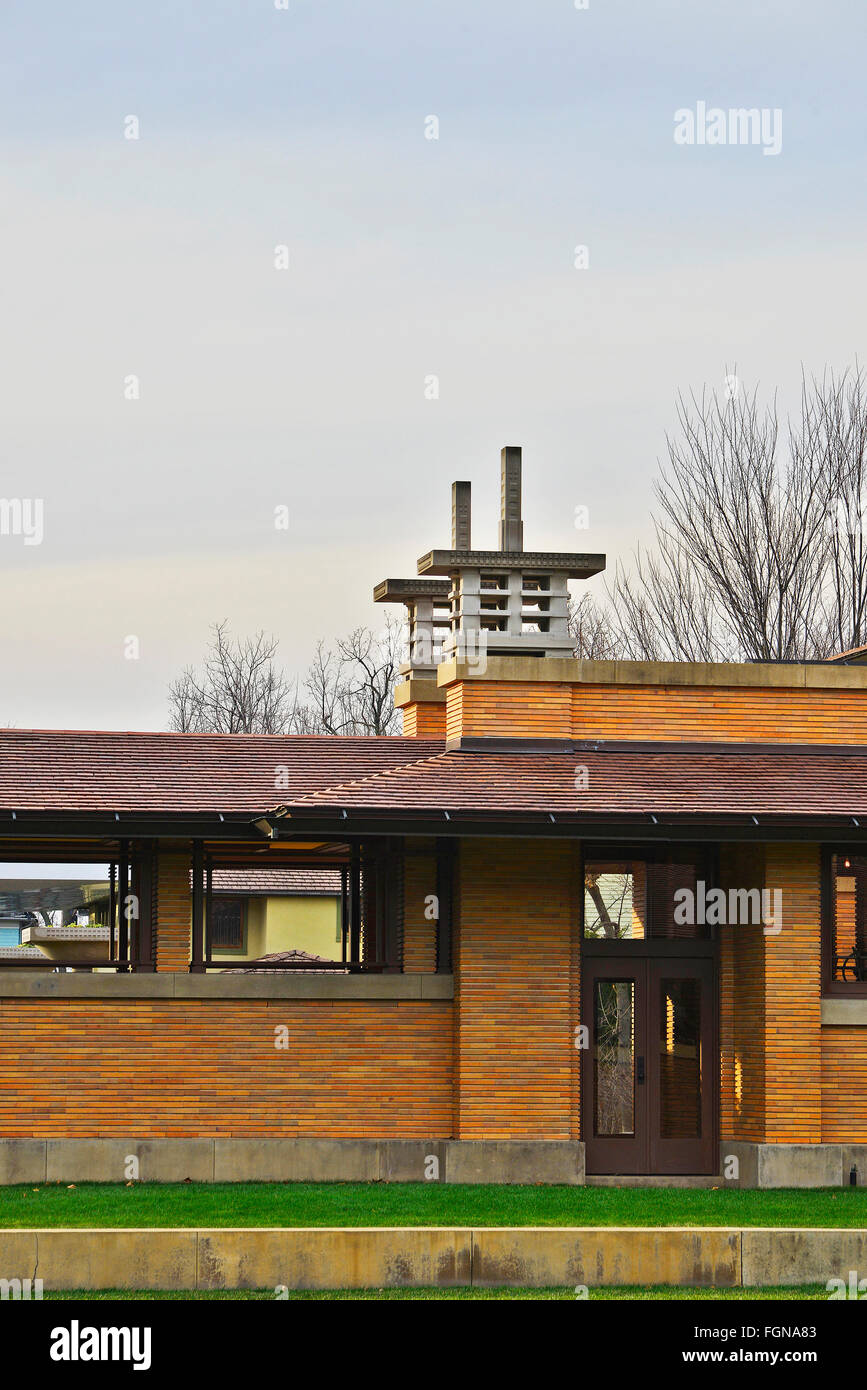 Frank Lloyd Wright Darwin Martin Home in Buffalo, New York Stock Photo ...