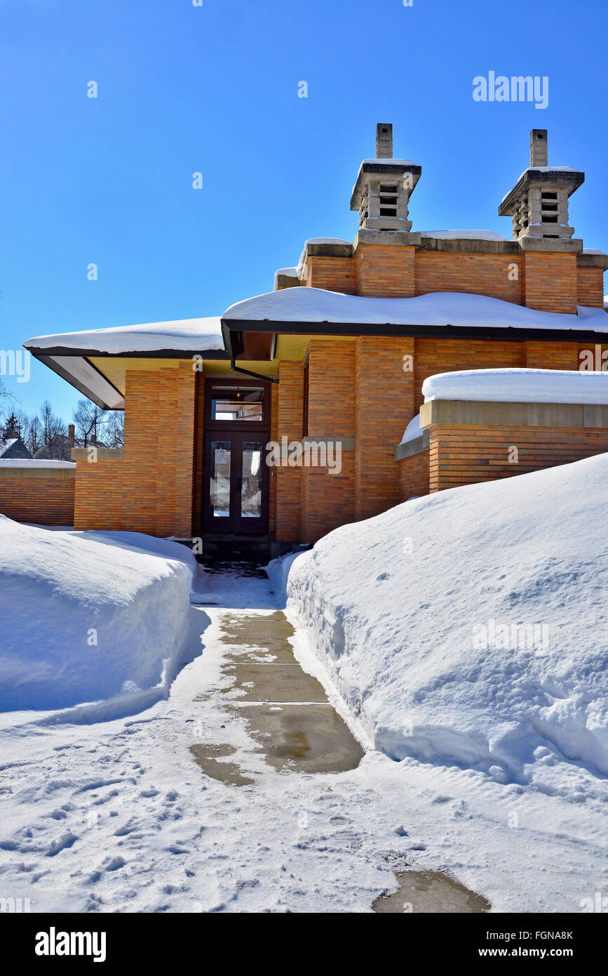 Frank Lloyd Wright's Darwin Martin home in Buffalo, New York Stock ...