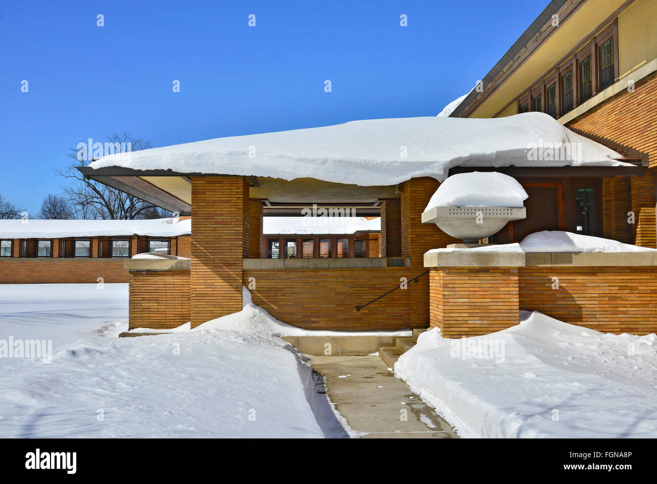 Frank Lloyd Wright's Darwin Martin home in Buffalo, New York Stock ...