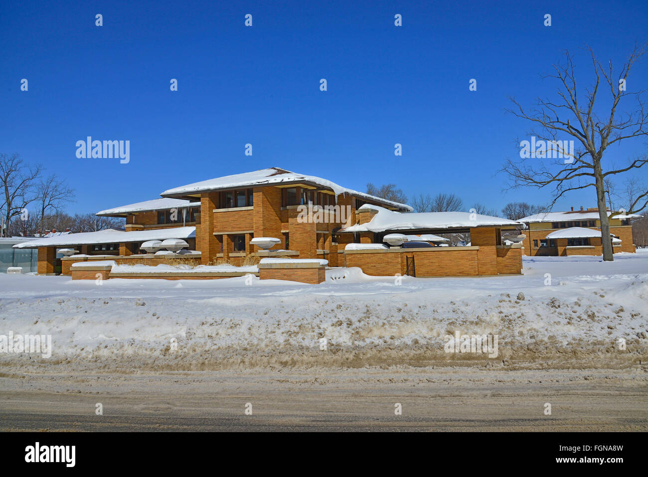 Frank Lloyd Wright's Darwin Martin home in Buffalo, New York Stock ...