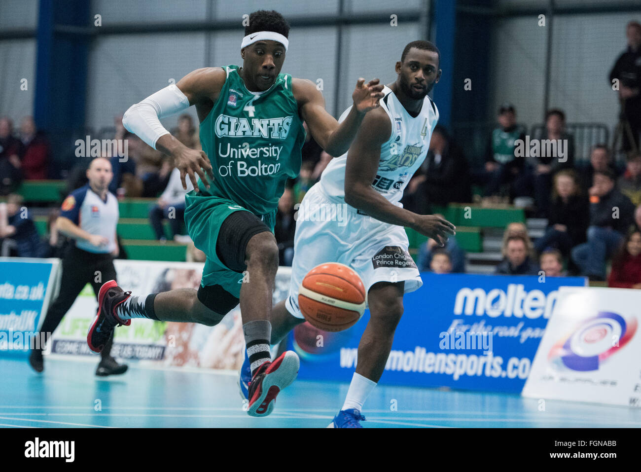 Manchester, England, 21 February 2016. London Lion's vs Manchester ...