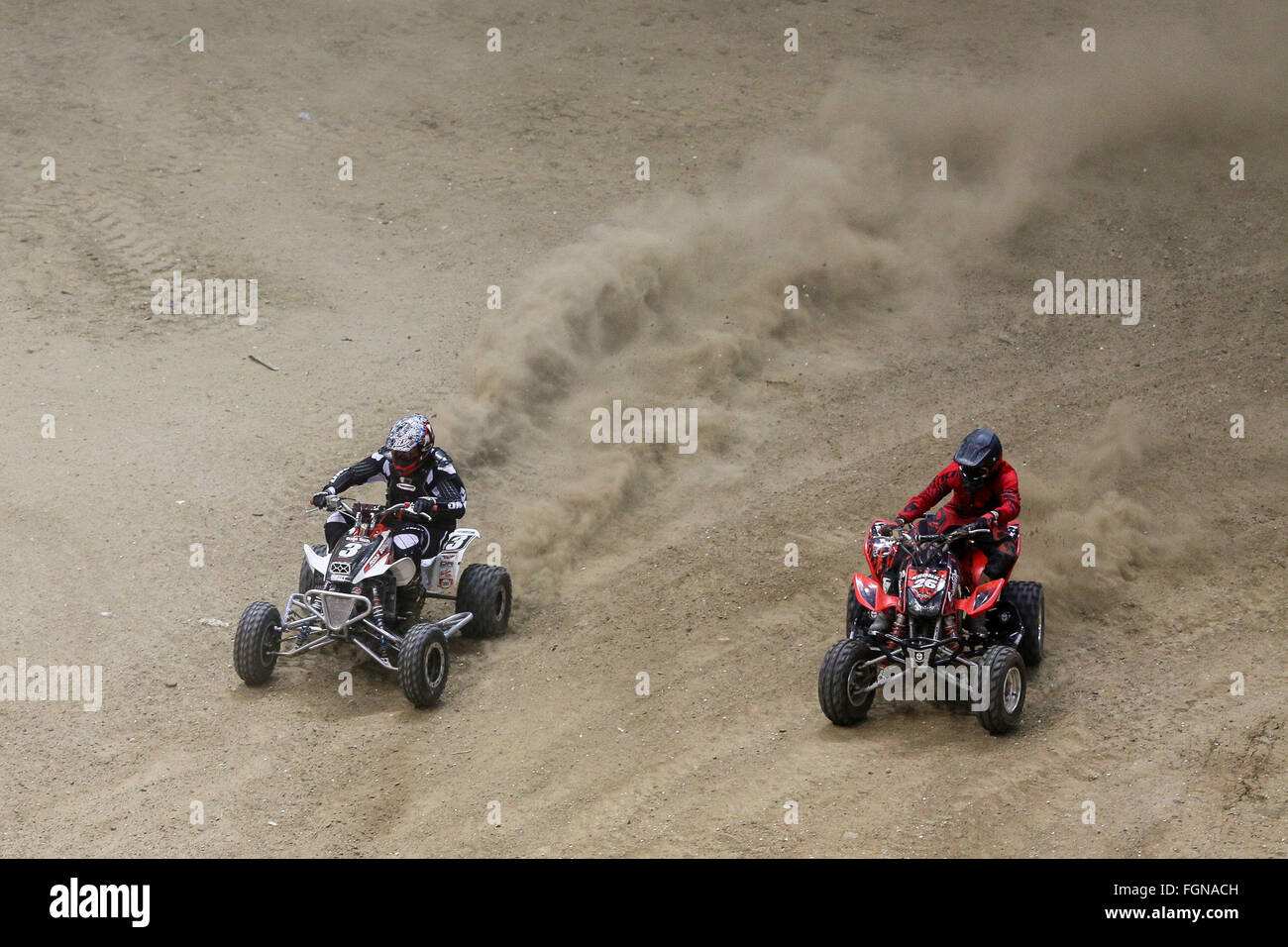 New Orleans, LA, USA. 20th Feb, 2016. ATV racing during Monster Jam at ...