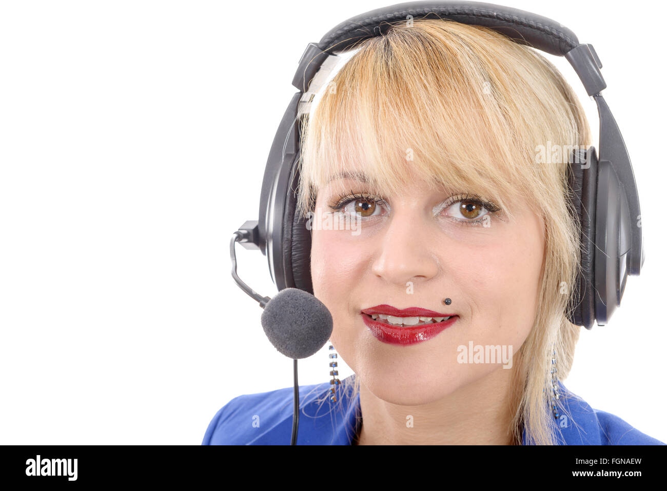 Woman radio host hi-res stock photography and images - Alamy