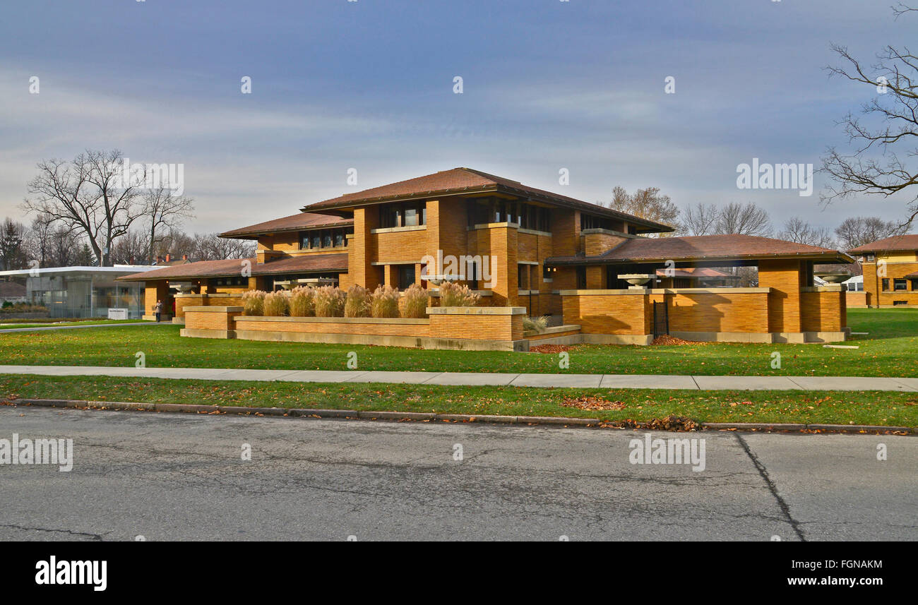 Frank Lloyd Wright's Darwin Martin home in Buffalo, New York Stock ...