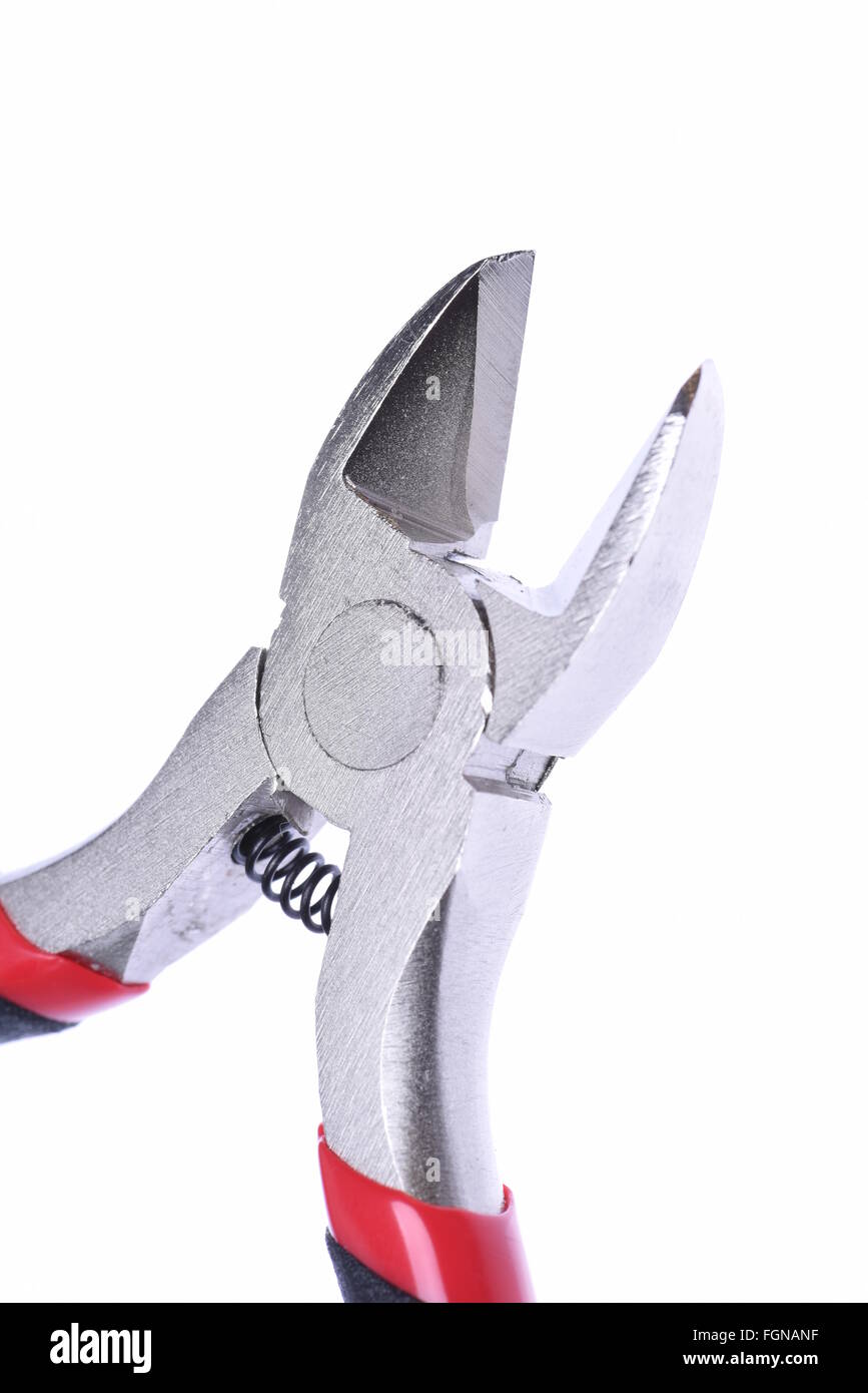 Closeup cutters isolated on white background Stock Photo - Alamy