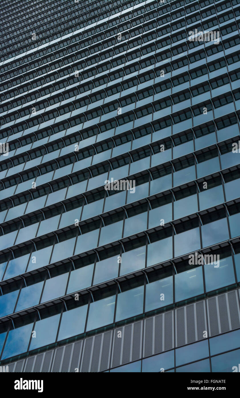 Tokyo Japan abstract of windows of skyscraper in downtown Stock Photo ...