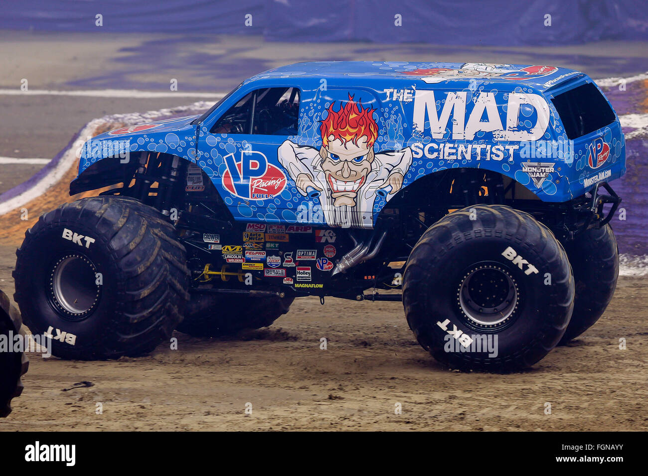 New Orleans, LA, USA. 20th Feb, 2016. Mad Scientist monster truck in ...