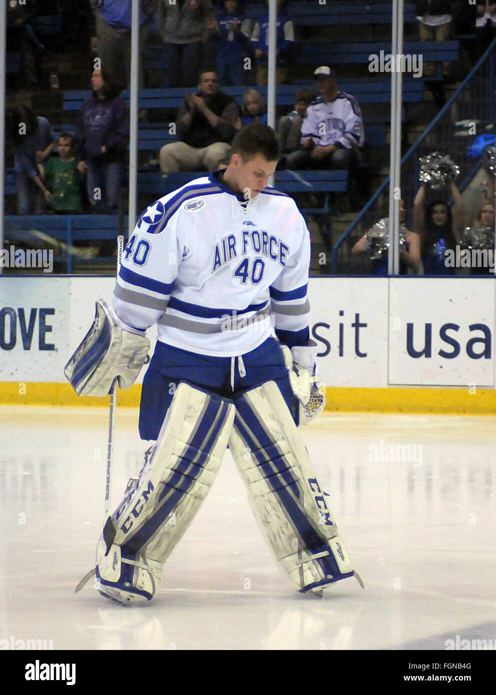 Colorado Springs, Colorado, USA. 20th Feb, 2016. Air Force goal keeper ...