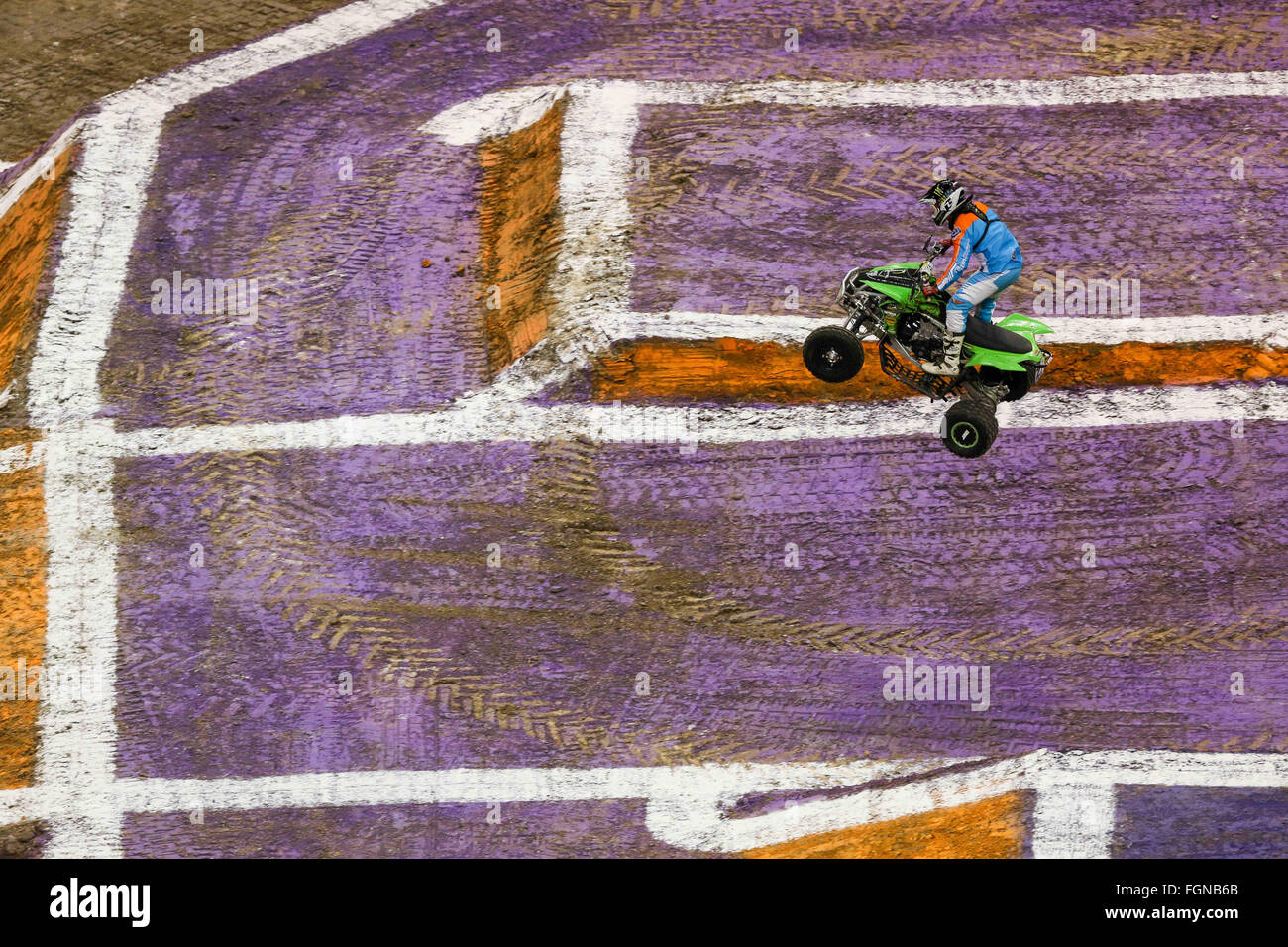 New Orleans, LA, USA. 20th Feb, 2016. ATV racing during Monster Jam at ...
