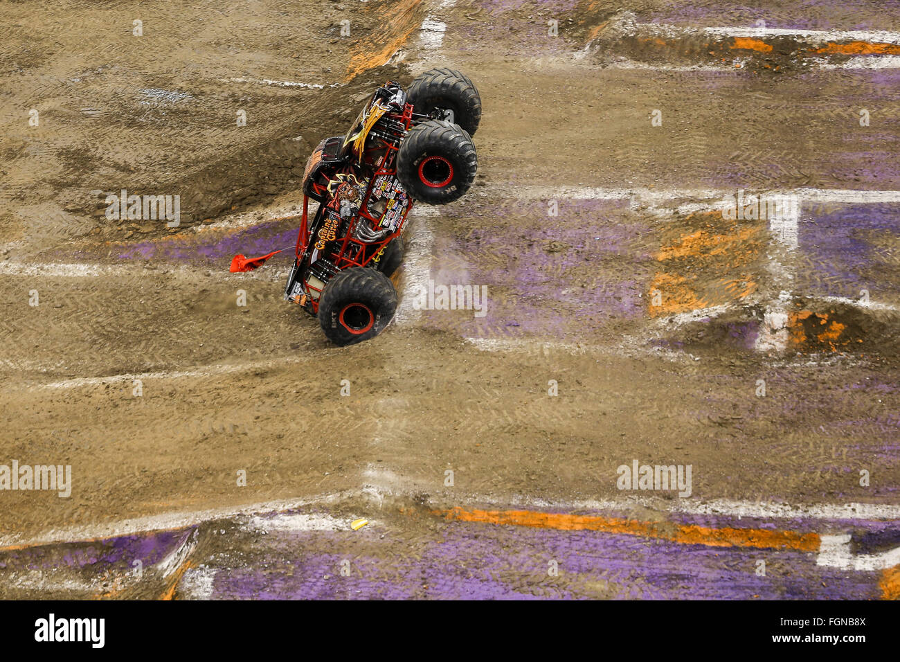 New Orleans, LA, USA. 20th Feb, 2016. Captains Curse monster truck in ...