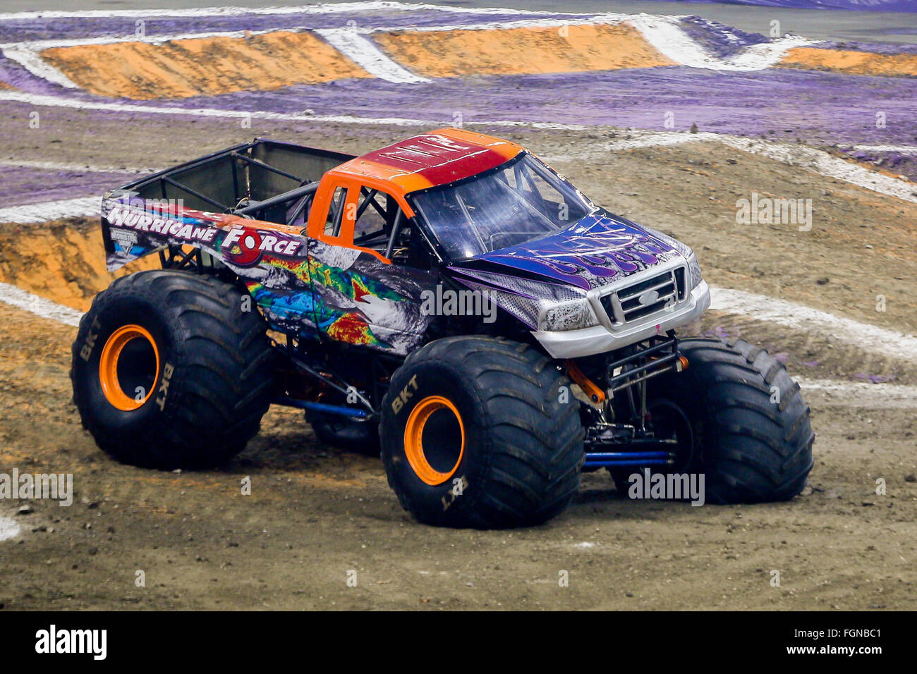 New Orleans, LA, USA. 20th Feb, 2016. Hurricane Force monster truck in ...
