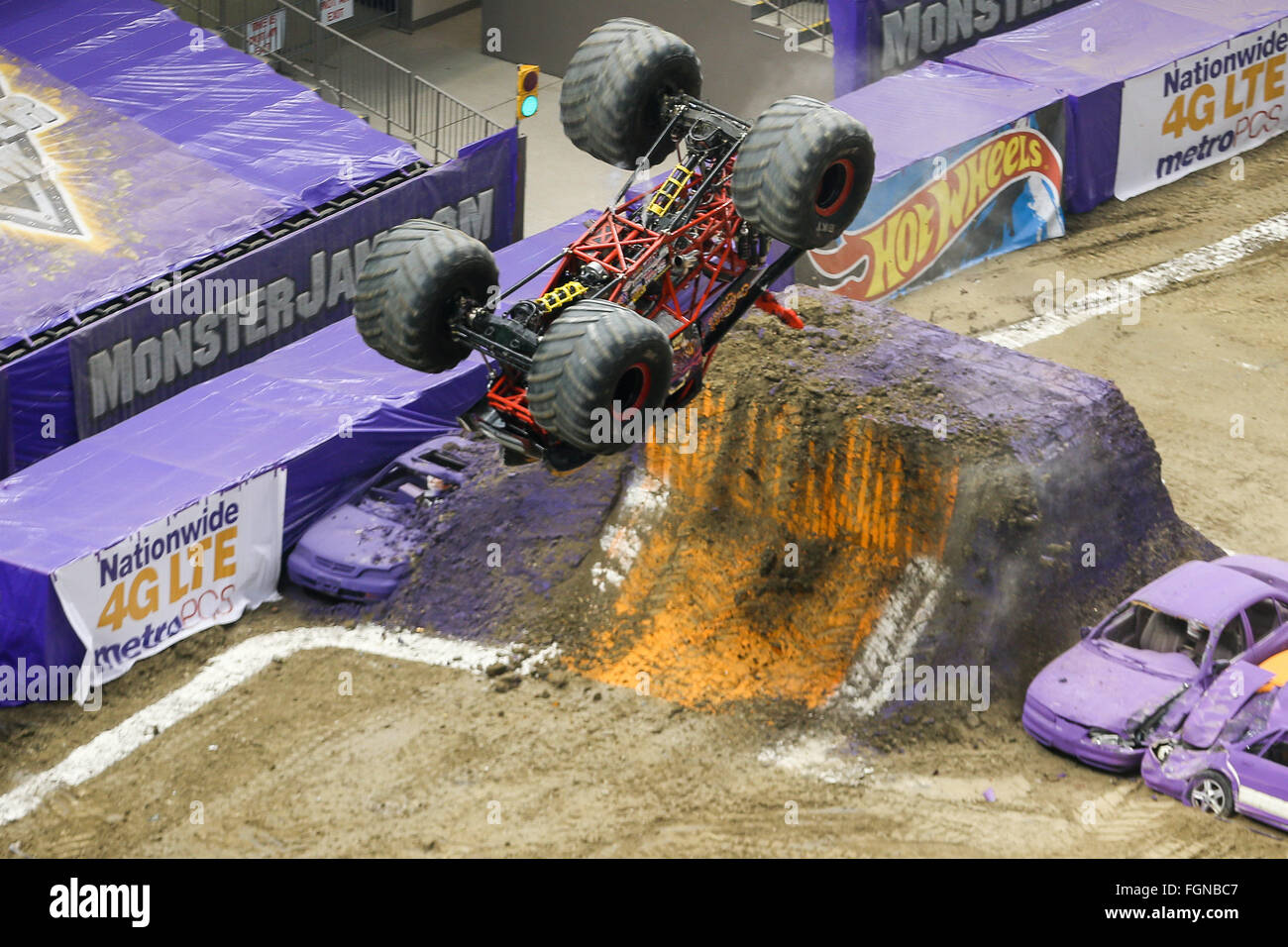 New Orleans, LA, USA. 20th Feb, 2016. Captains Curse monster truck in ...