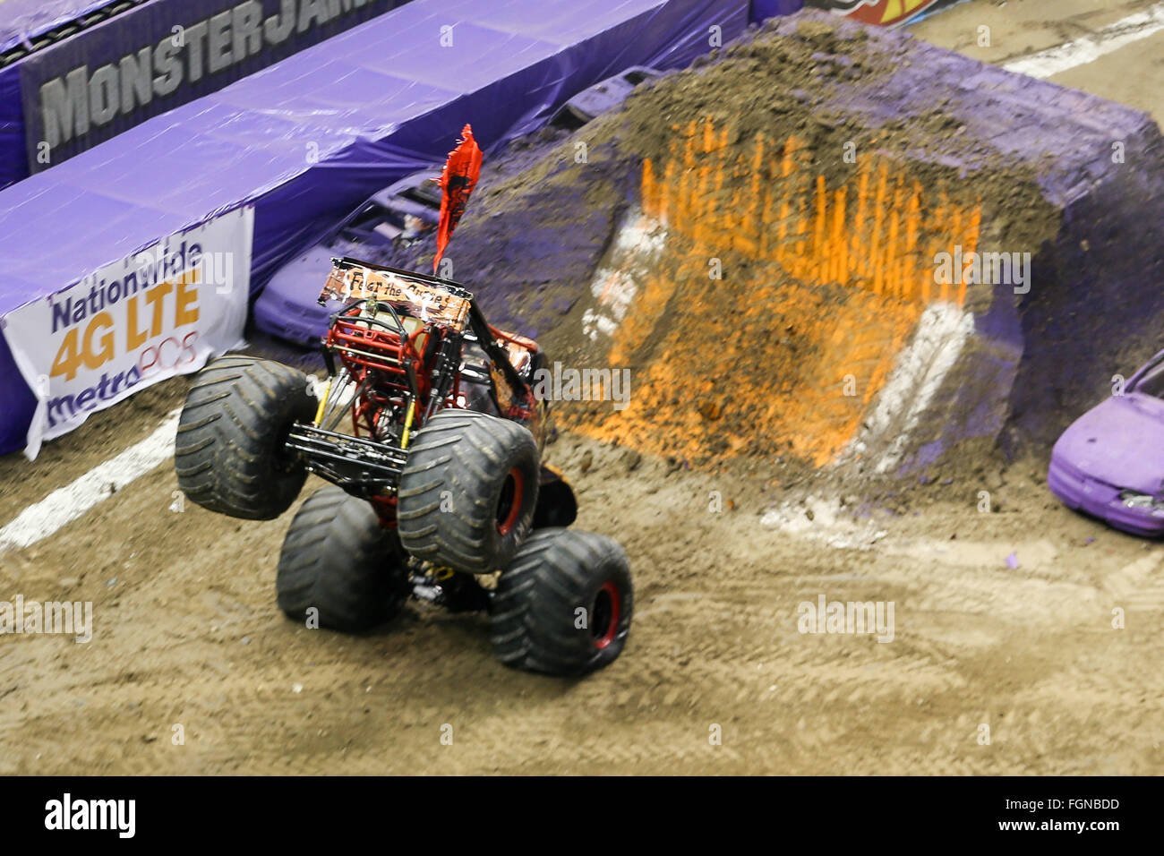 New Orleans, LA, USA. 20th Feb, 2016. Captains Curse monster truck in ...