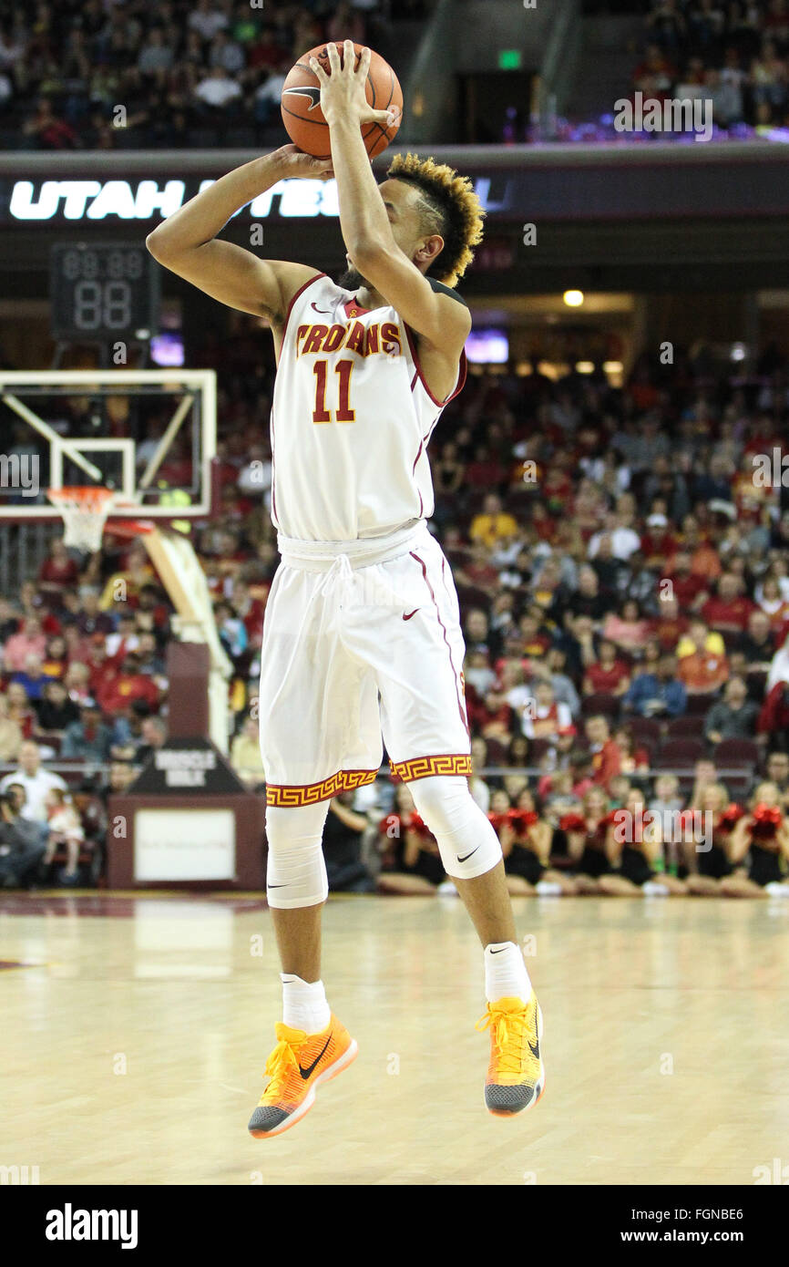 Los Angeles, CA, USA. 21st Feb, 2016. USC Trojans guard Jordan ...