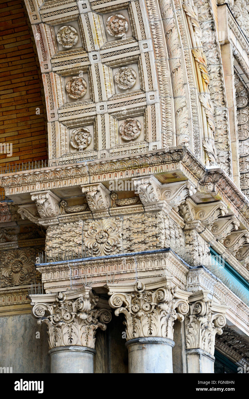 Entry facade decoration on Arcade Building in Buffalo NY Stock Photo ...