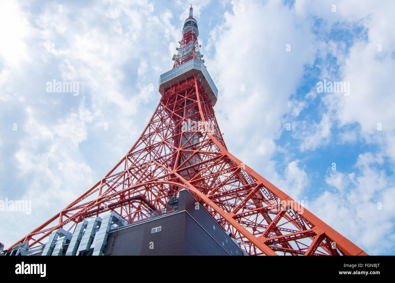 Tokyo Japan famous Tokyo Tower red radio tower and landmark monument ...