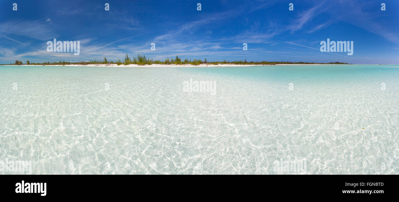 Panoramic view of tropical beach Stock Photo - Alamy