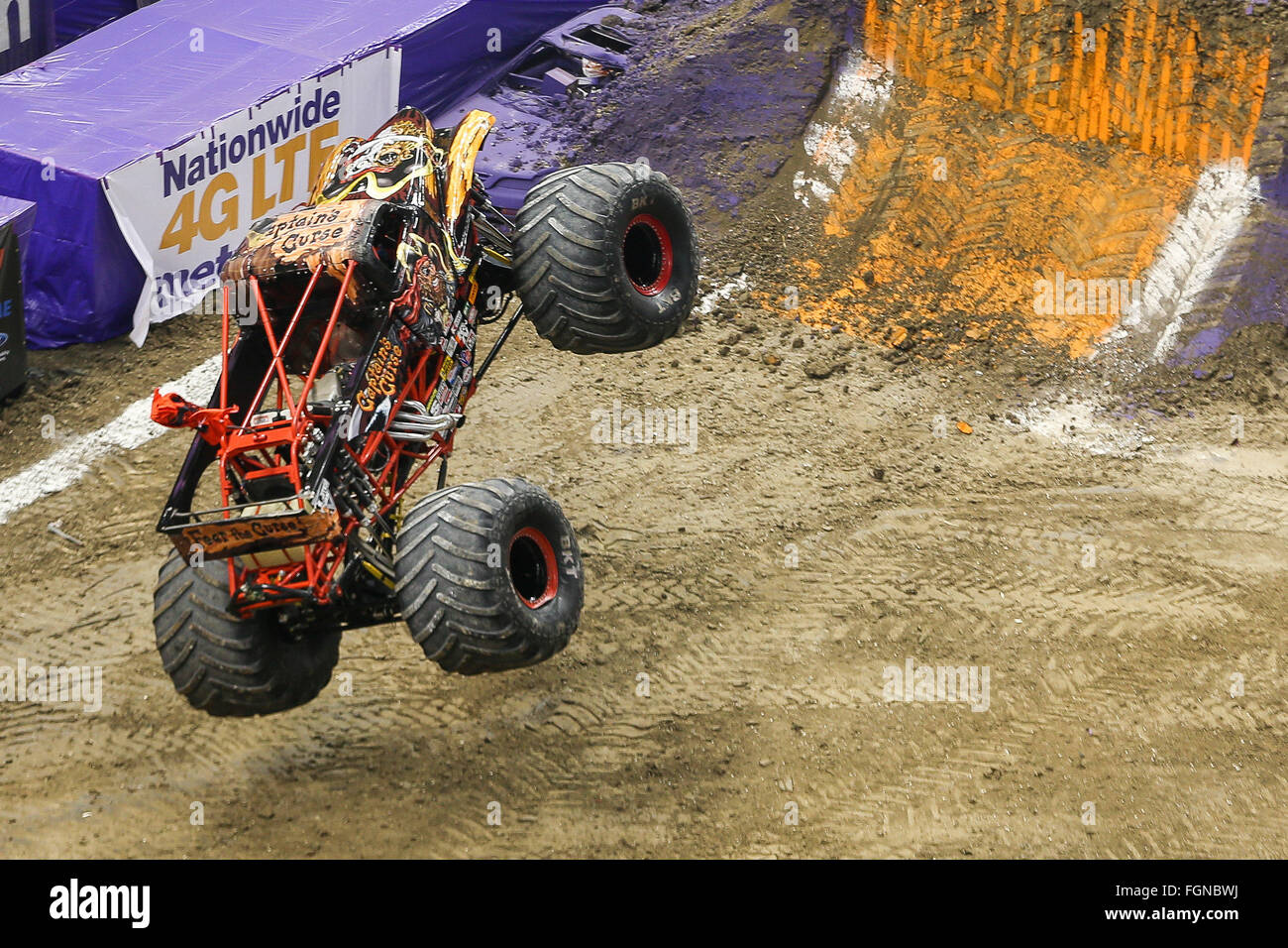 New Orleans, LA, USA. 20th Feb, 2016. Captains Curse monster truck in ...