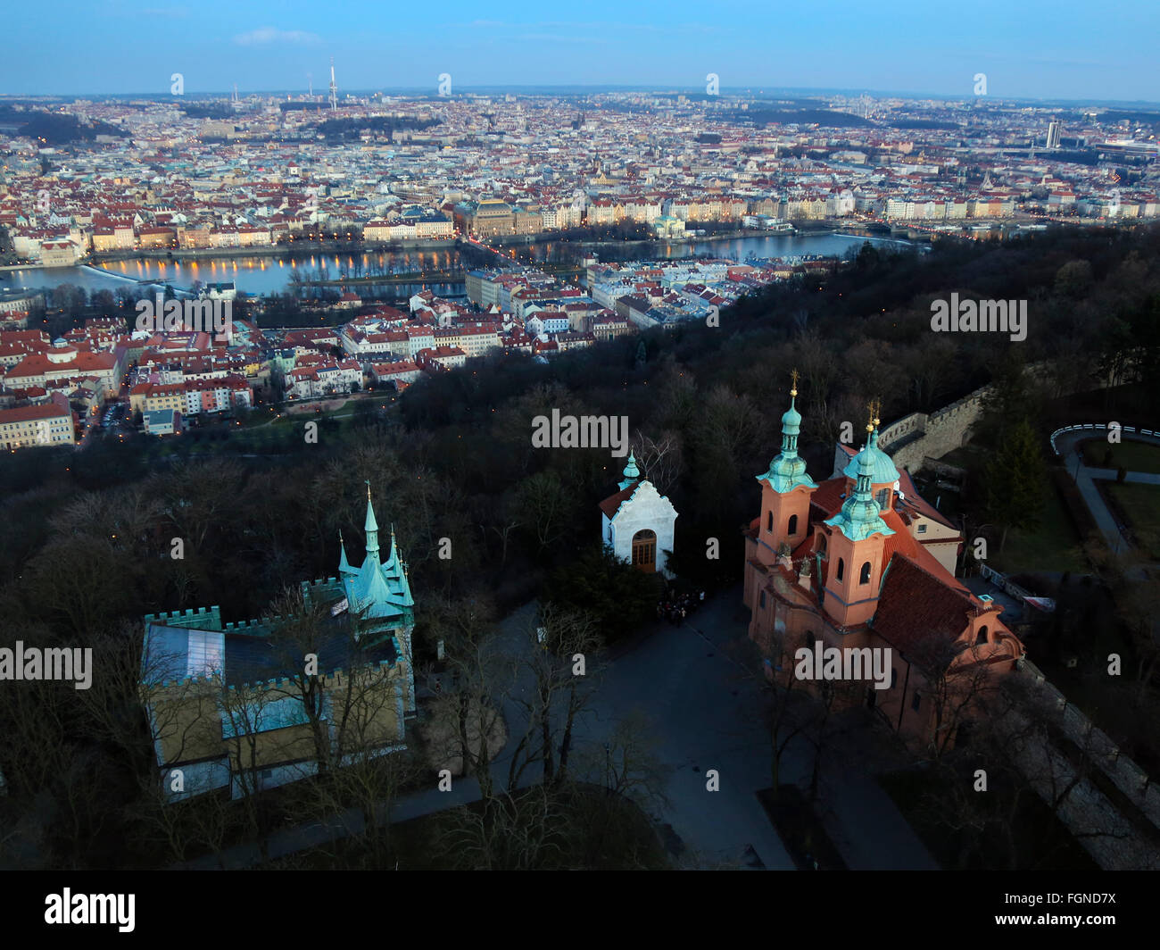 Panorama from petrin prague hi-res stock photography and images - Alamy