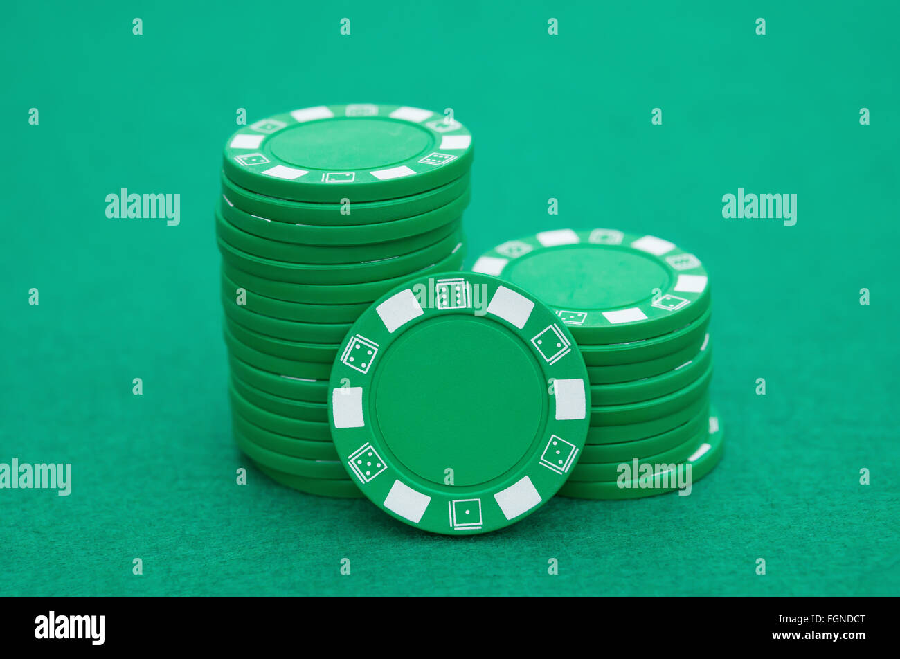 Green poker chip hi-res stock photography and images - Alamy