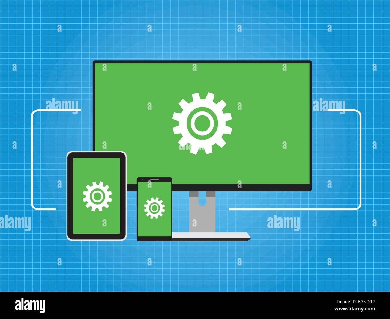 connectivity connect cross platform device concept background Stock ...