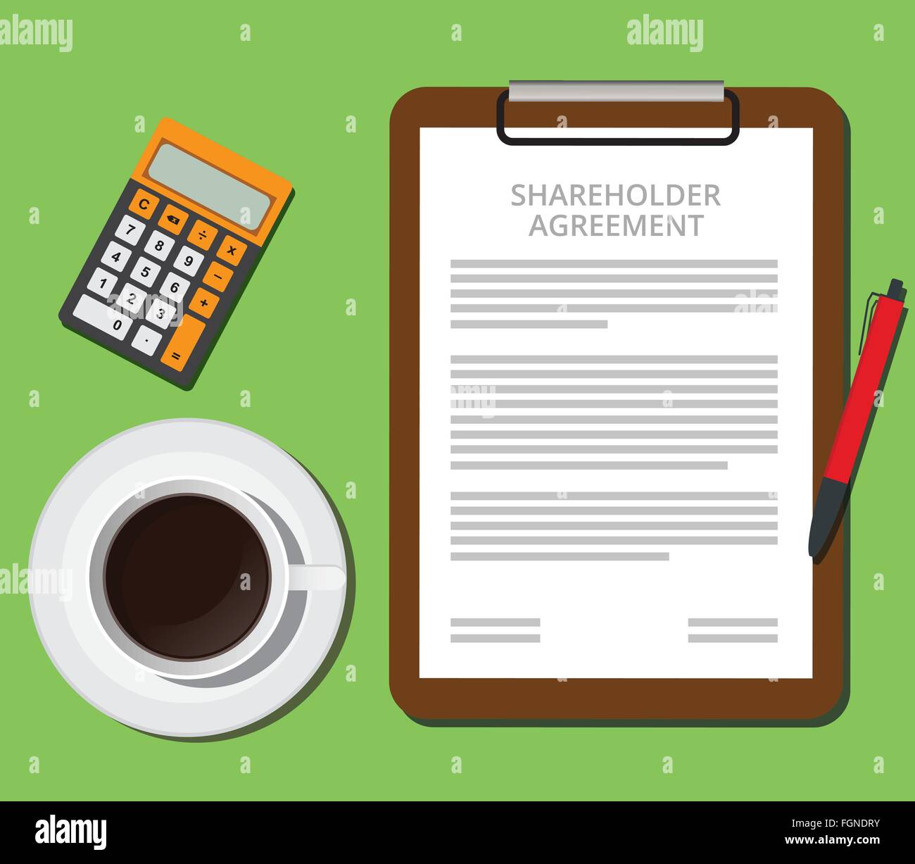 Shareholders agreement Stock Vector Images - Alamy