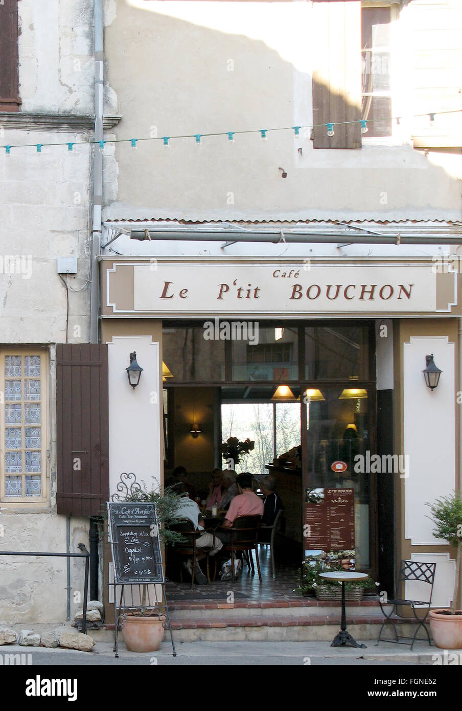 Cafe in Provence Stock Photo - Alamy