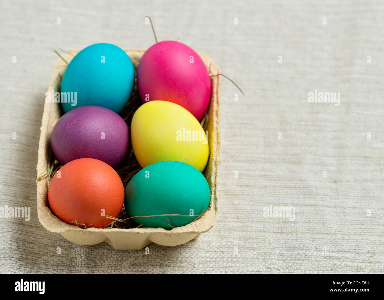 Multi-colored Easter eggs. Selective focus Stock Photo - Alamy