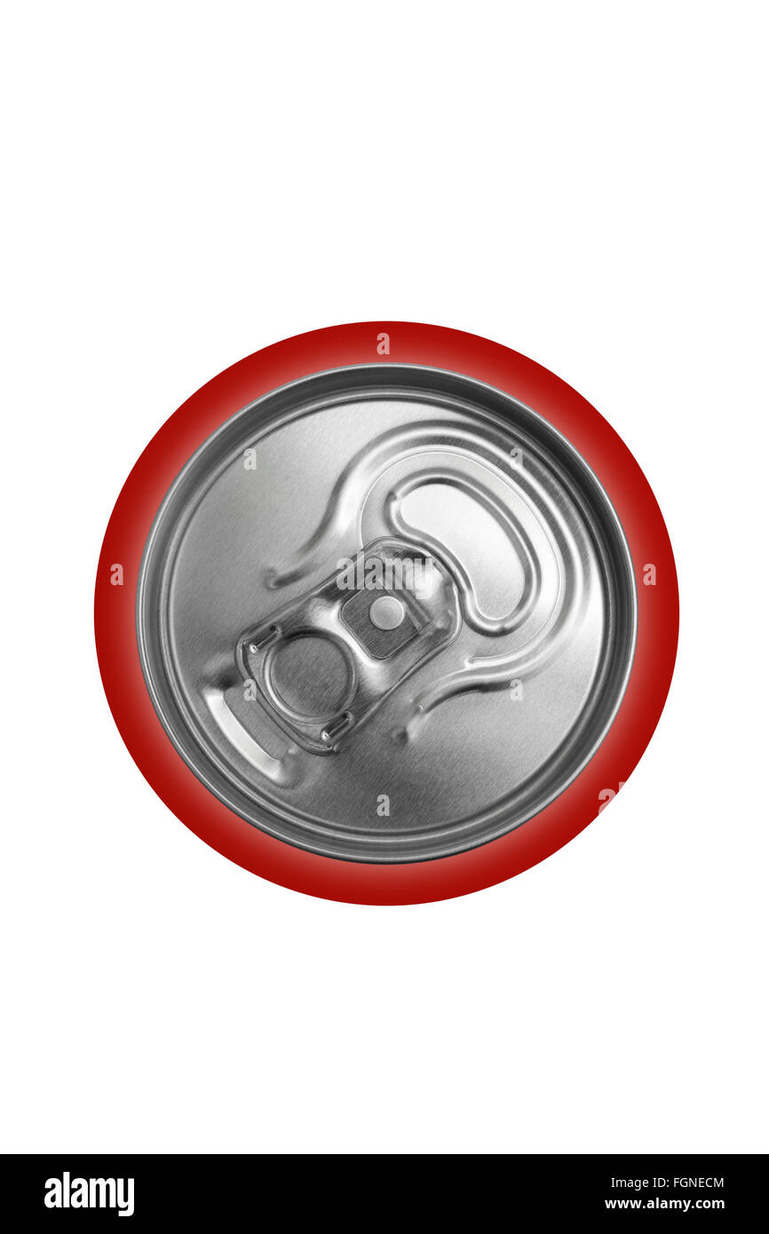 Aluminum closed can on a white background Stock Photo - Alamy