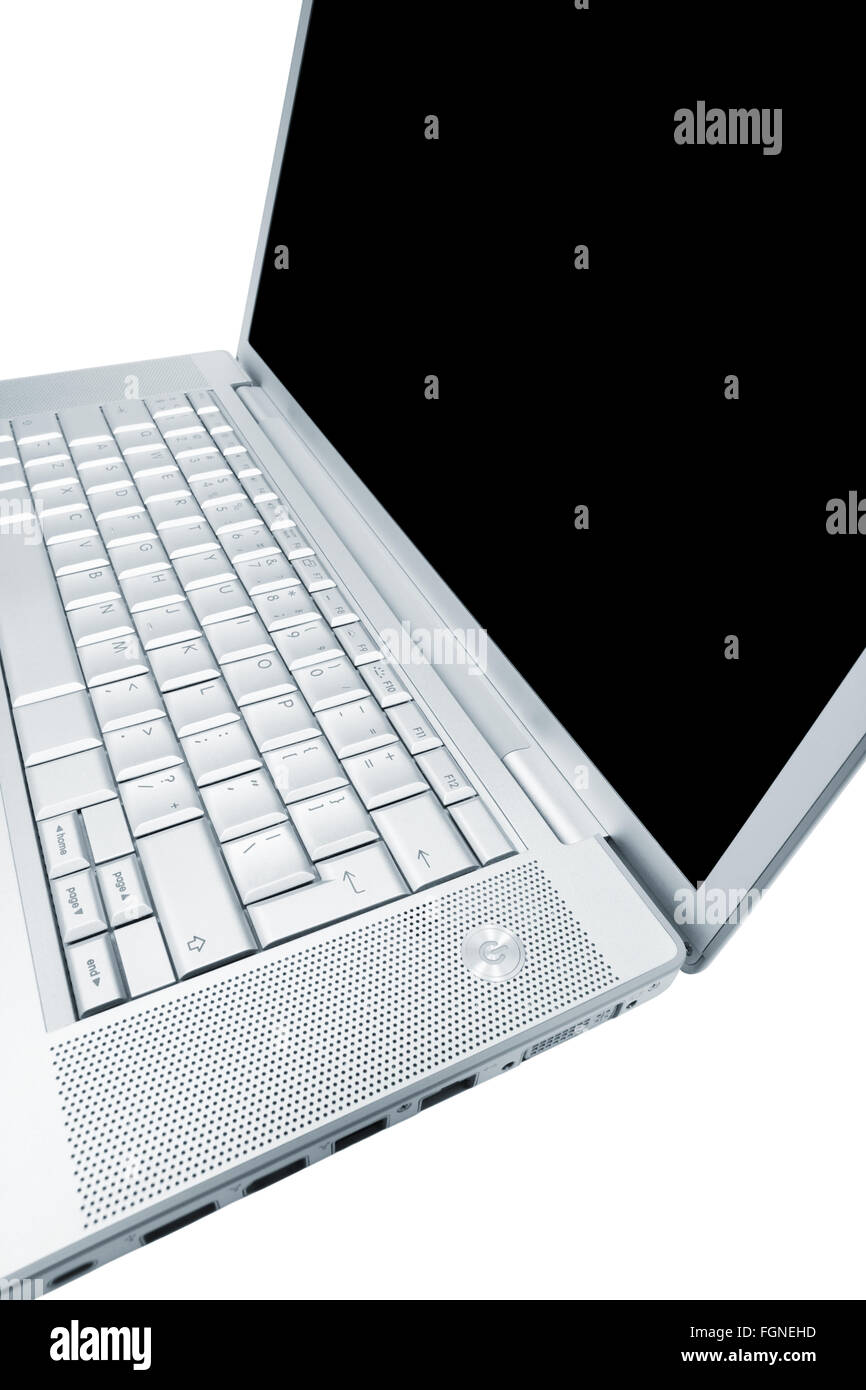 Modern and stylish laptop on a white background Stock Photo - Alamy