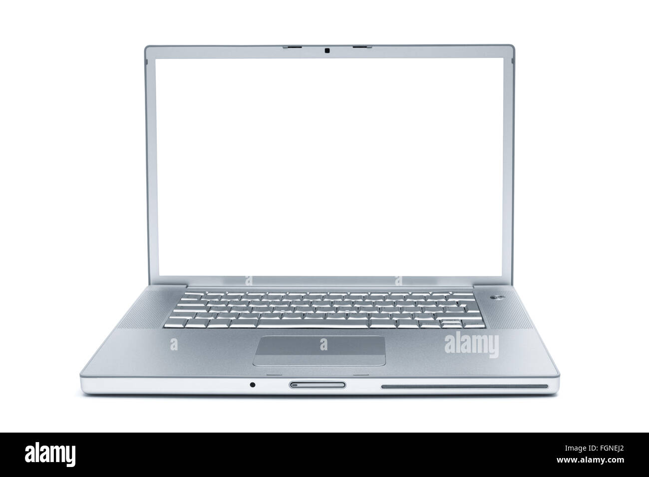 Modern and stylish laptop on a white background Stock Photo - Alamy
