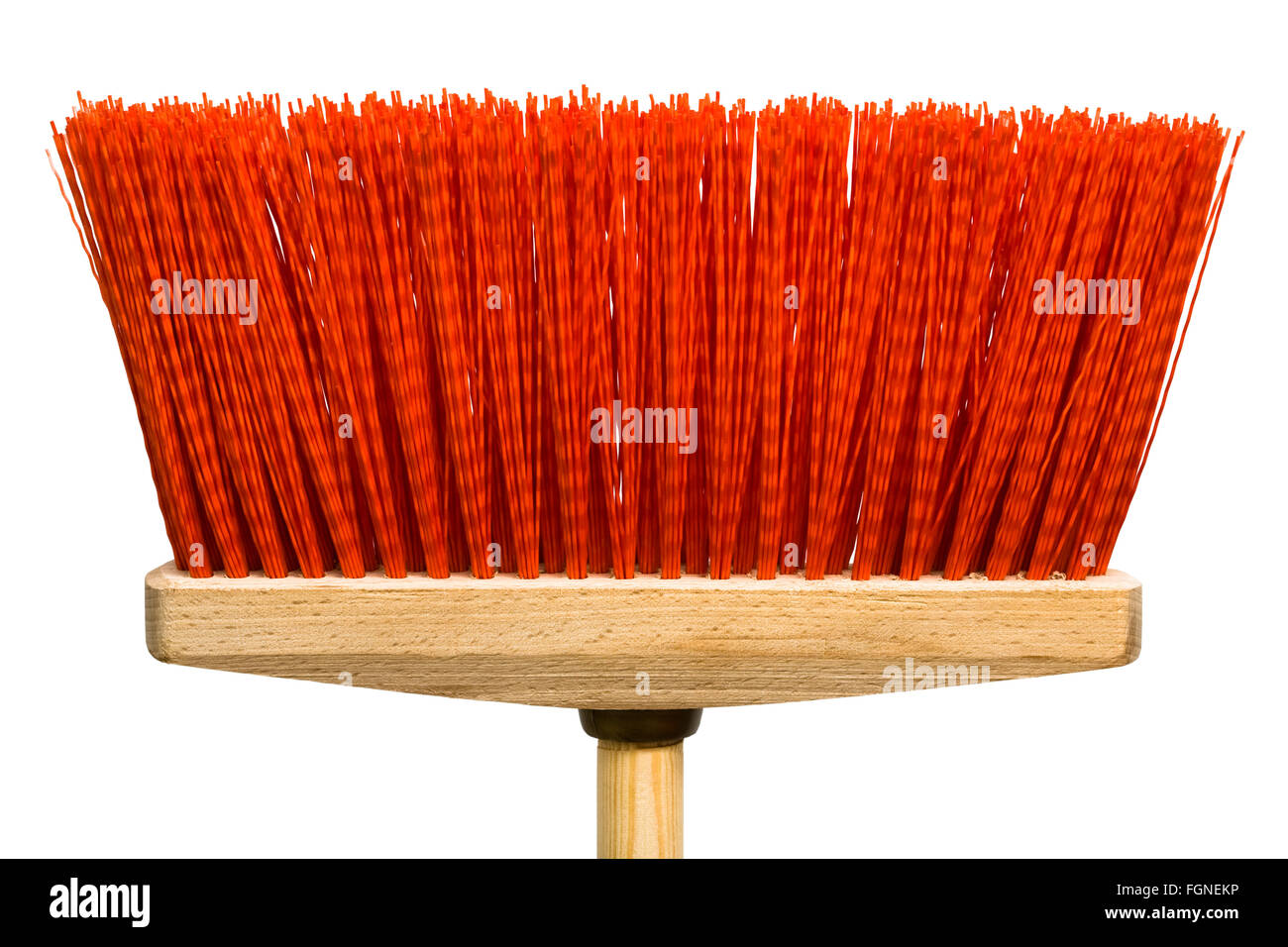 Beautiful red mop on a white background Stock Photo - Alamy