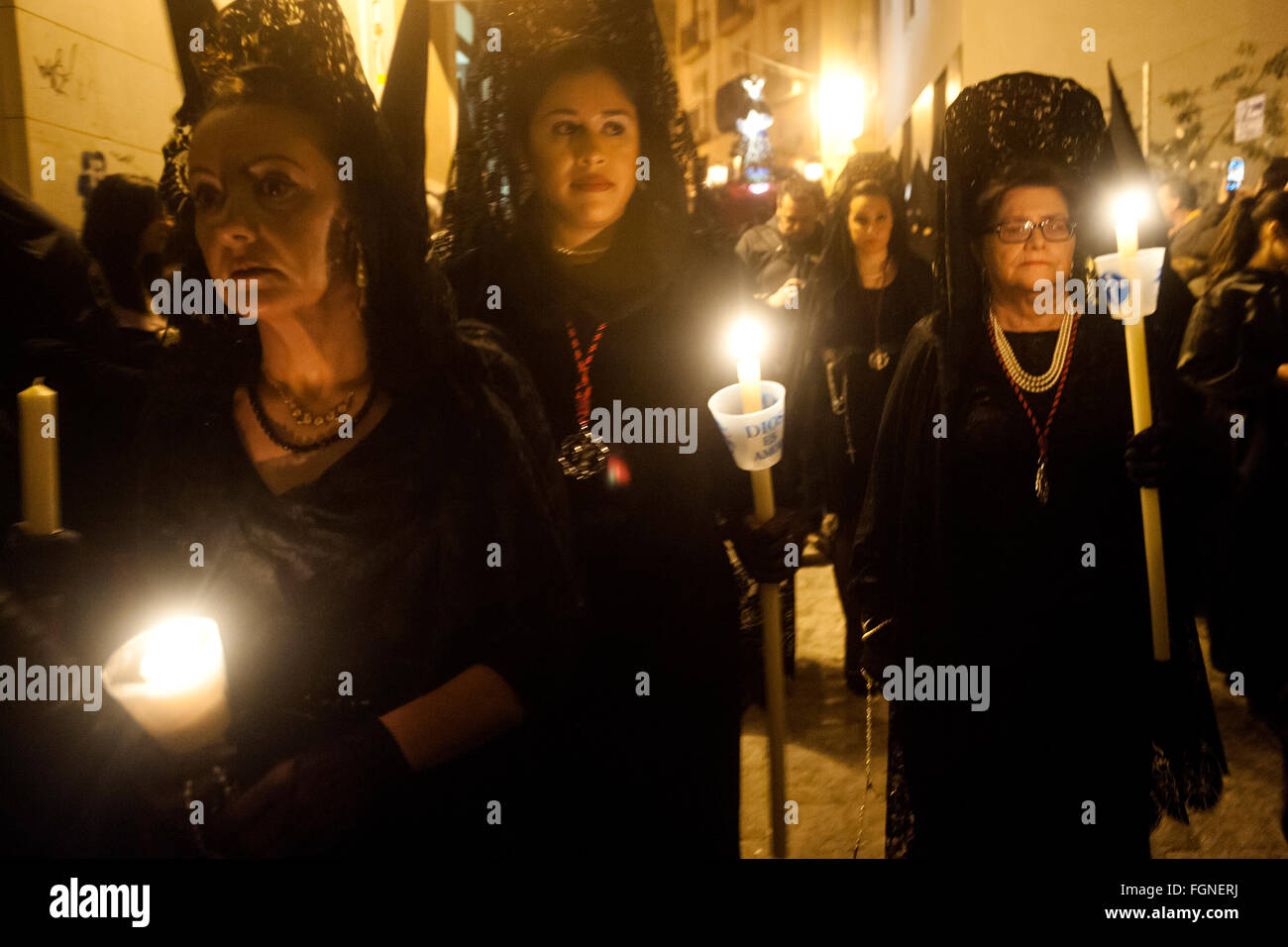 Holy week procession candles hi-res stock photography and images - Alamy