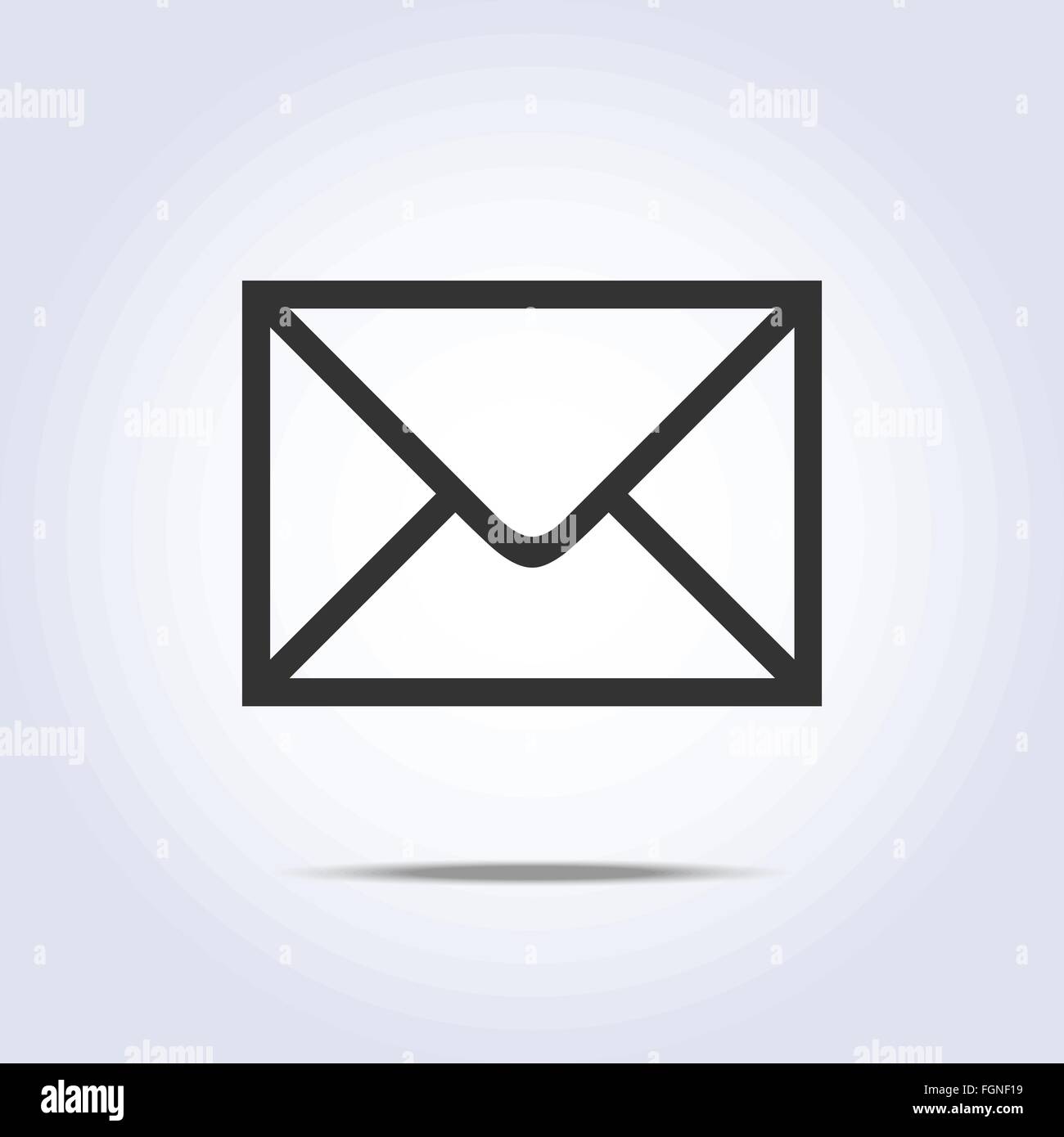 Vector envelope icon gray colors Stock Vector Image & Art - Alamy