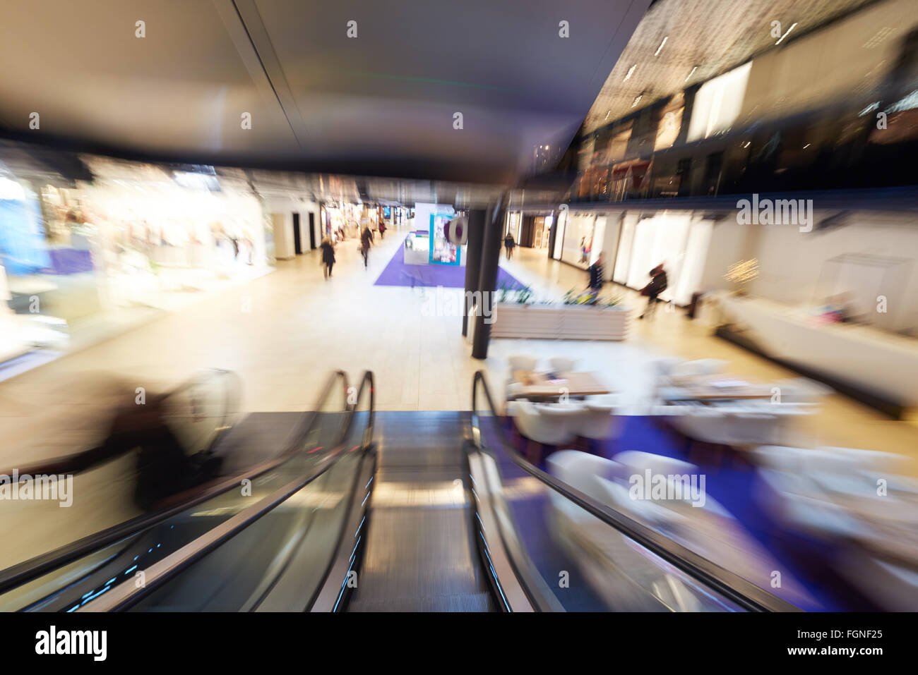 Shopping mall escalators Stock Photo - Alamy